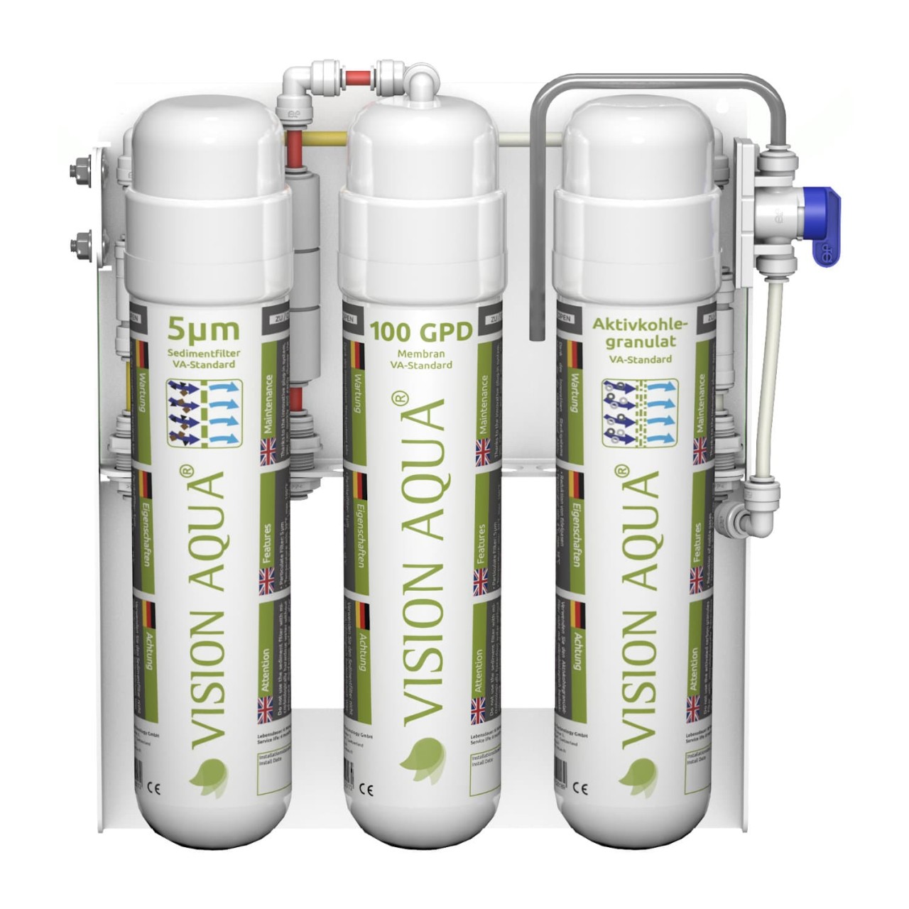 Umkehrosmose-Wasserfilter, VA-Basic - Reisewasserfilter Set